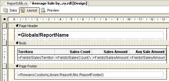 SSRS Custom Code (Expressions, Embedded Code & External Assemblies ...